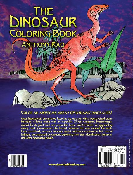 realistic dinosaur coloring book