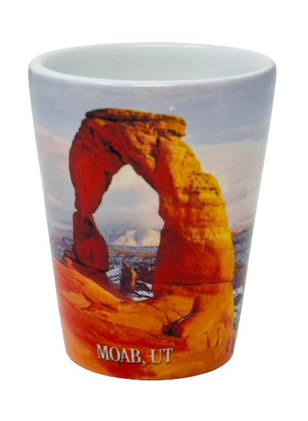 Arches Delicate Arch Shot Glass – Canyonlands Natural History Association