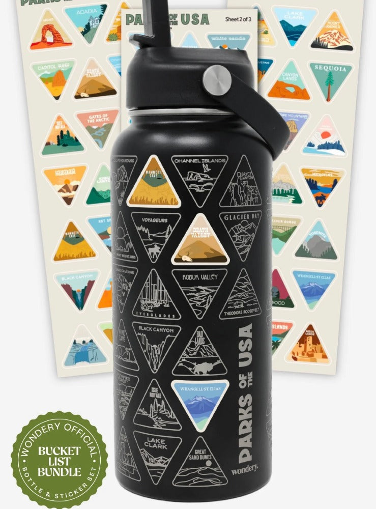 Parks of the USA Bucket List Water Bottle – Canyonlands Natural History ...