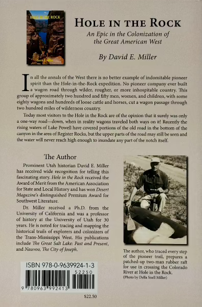 Hole In the Rock: An Epic in the Colonization of the Great American We ...