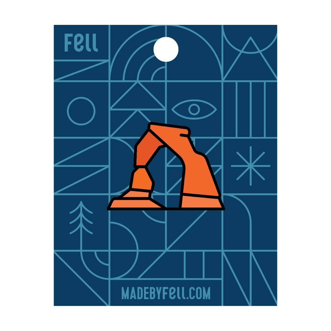 Arches Delicate Arch Die-Cut Pin – Canyonlands Natural History Association