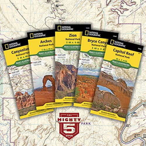 Utah National Parks Mighty 5 Map Pack – Canyonlands Natural History ...