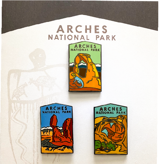 Arches National Park Lapel Pin Set – Canyonlands Natural History ...
