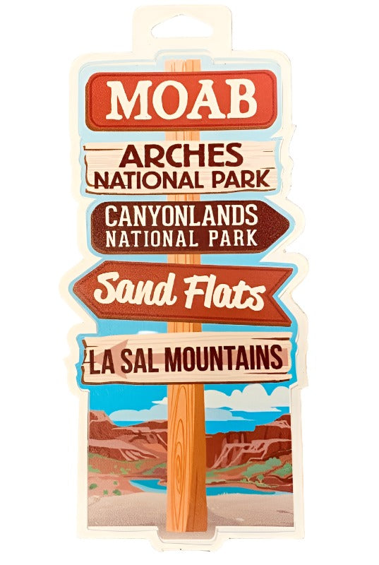 Moab Sign Post Sticker – Canyonlands Natural History Association